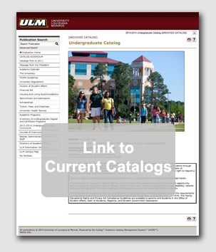 University Catalogs | ULM University of Louisiana at Monroe