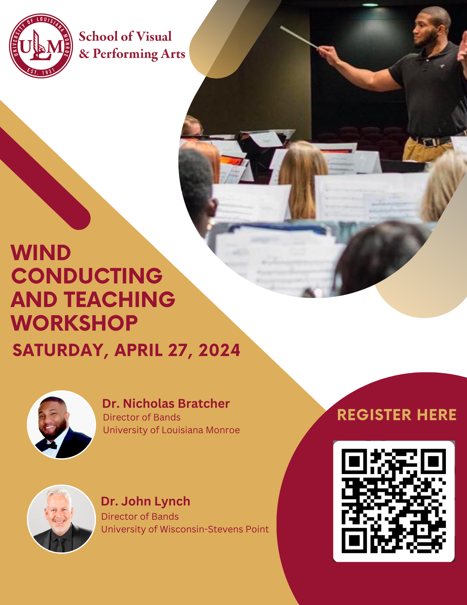 Art of Wind Conducting Workshop | ULM University of Louisiana at Monroe