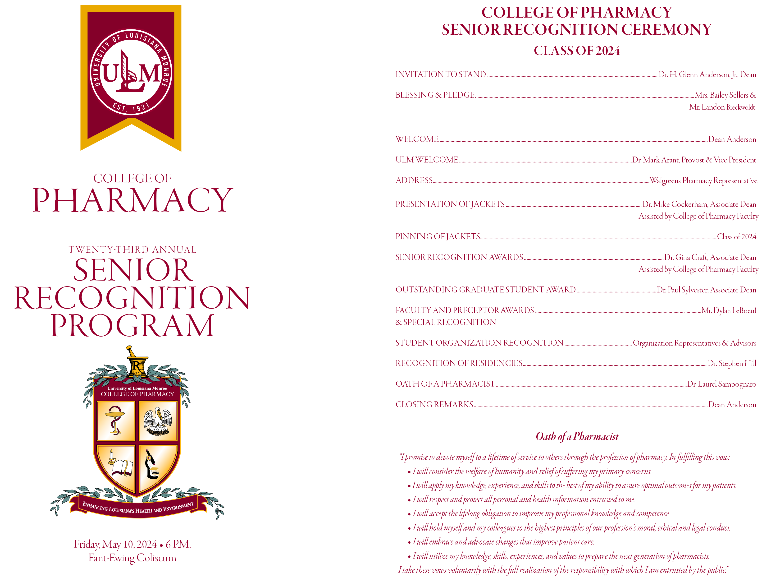 COP Senior Program | ULM University of Louisiana at Monroe